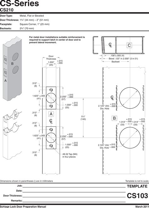 Schlage Cs Cs210 Series 210 Interconnected Lock