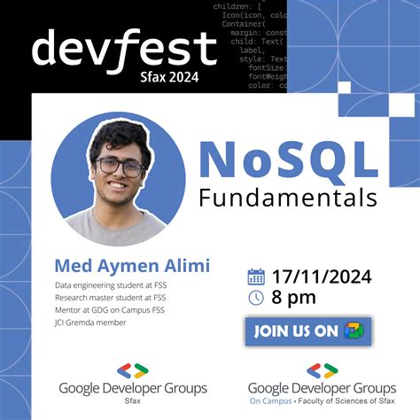 See NoSQL Fundamentals At Google Developer Groups GDG Sfax