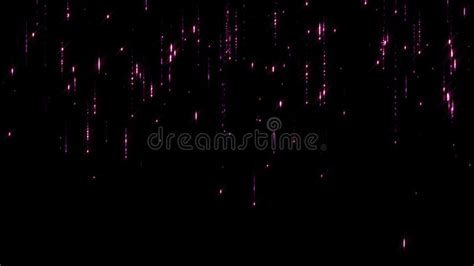 Loop Falling Flicker Flashing Glitter Pink Rain Star Particles Animation Stock Video Video Of