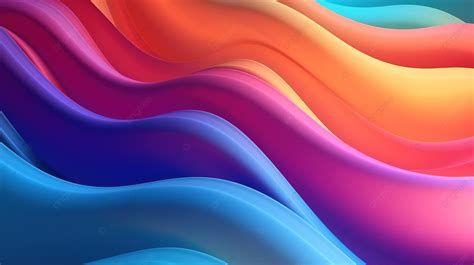 화려하고 곡선된 무지개 패턴으로 3d 렌더링 추상 배경 무지개 색 무지개 배경 무지개 추상 배경 일러스트 및 사진 무료