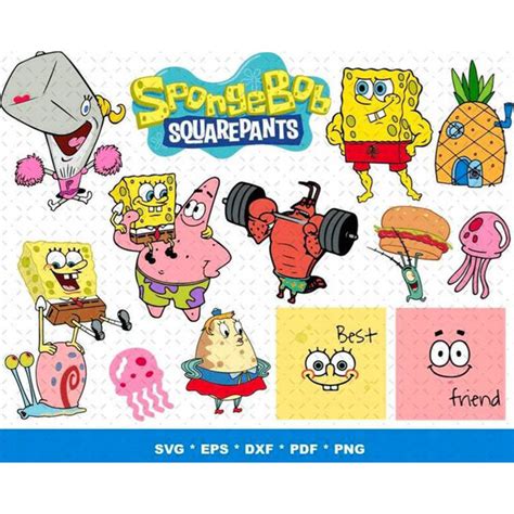 Spongebob Svg Bundle Spongebob Svg Cut Files For Cricut I Inspire