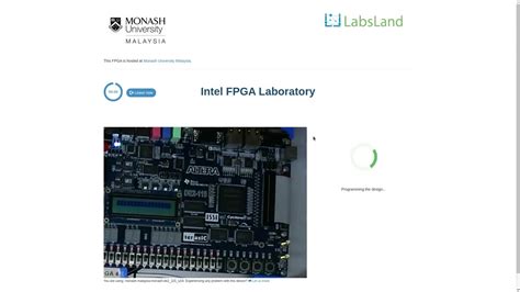 Intel De2 115 Fpga Remote Laboratory Youtube