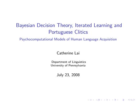 pdf bayesian decision theory iterated learning and portuguese