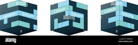 Cube In 3d Projection Geometric Design Pattern Concept For Banners Posters Graphic Design Cube In 3d Projection Geometric Design Pattern Concept For Banners Posters Graphic Design