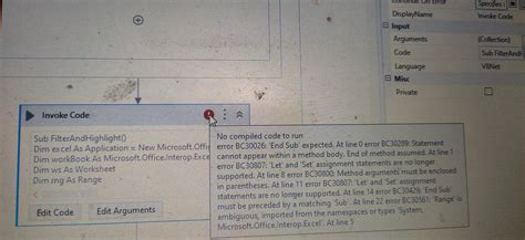 filter and highlighting cell in excel using vb code activities