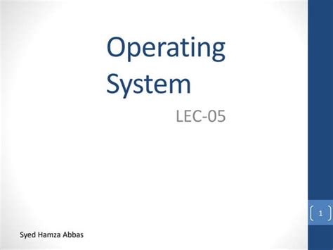 Computer Operating System Ppt
