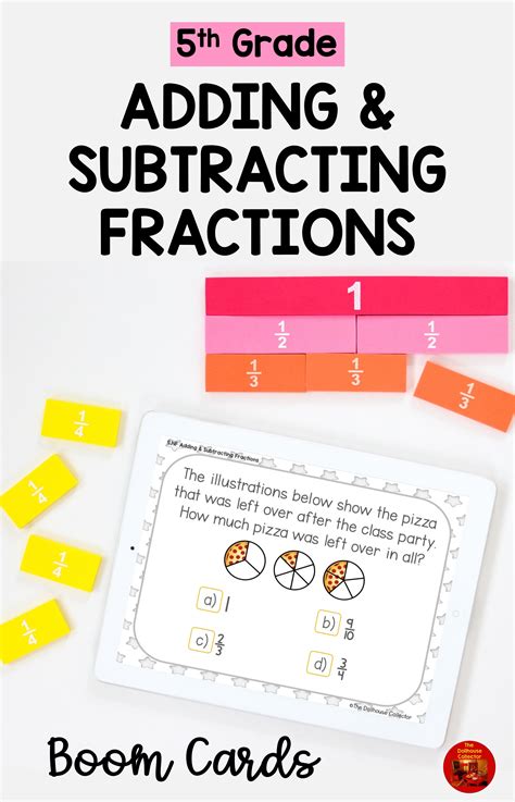 5th Grade Adding And Subtracting Fractions Boom Cards Adding And