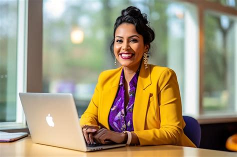 Premium Ai Image Diverse Office Portrait Of Beautiful Indian It