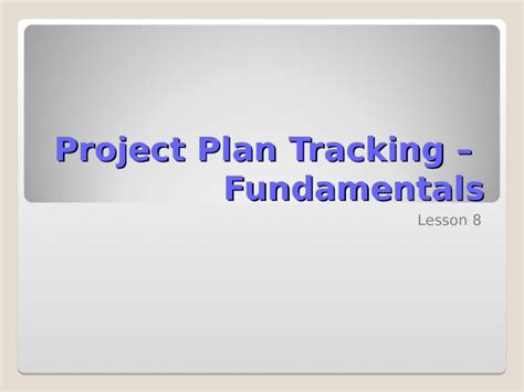 PPT Project Plan Tracking Fundamentals Lesson 8 Skills Matrix SkillsMatrix Skill Establish