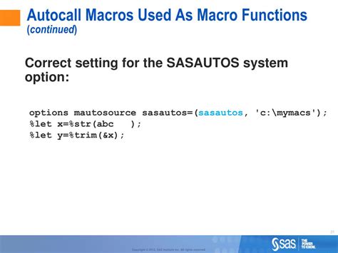 Ppt Why Does Sas ® Say That What Common Data Step And Macro Messages Are Trying To Tell Y Ou
