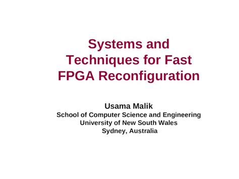 ppt systems and techniques for fast fpga reconfiguration dokumen tips
