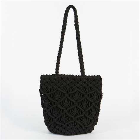 마이아 수공예 마크라메 숄더and토트백 블랙 감도 깊은 취향 셀렉트샵 29cm
