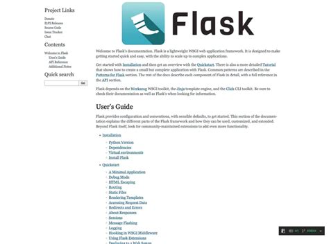 Flask By Pallets A Flask Template Built At Lightspeed