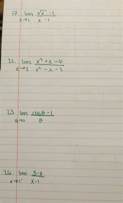 Solved Estimate The Limit Numerically Or State The Limit