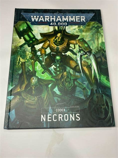 Warhammer 40k Necrons Codex 9th Edition Hardcover Preowned