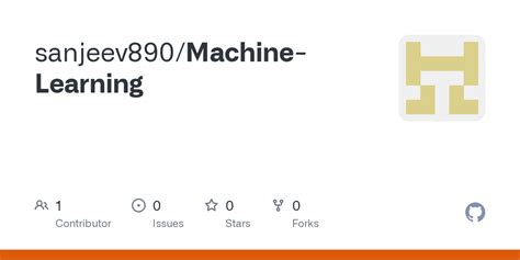 GitHub Sanjeev890 Machine Learning