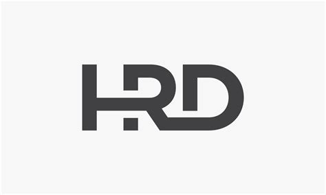 Hrd Letter Logo Isolated On White Background 4702845 Vector Art At