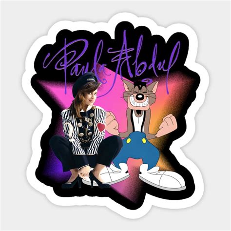 Paula Abdul And The Famous Mc Skat Kat Paula Abdul Sticker Teepublic