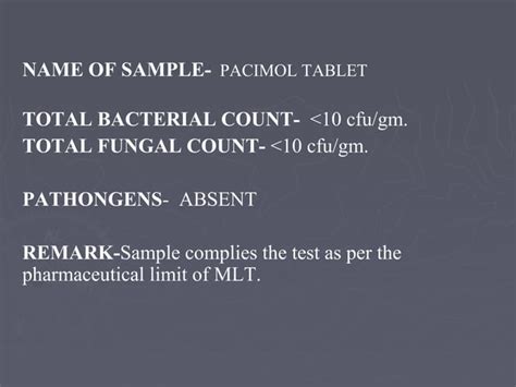 Microbial Limit Test Ppt Chemistry Science