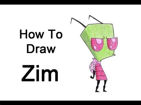 Invader Zim How To Draw Minimoose Invader Zim Step By