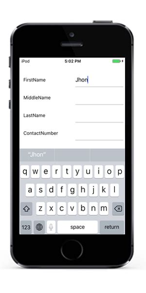 Getting Started Sfdataform Xamarinios Syncfusion