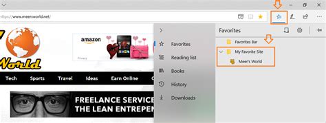 how to bookmark pages on microsoft edge in windows 10 add to