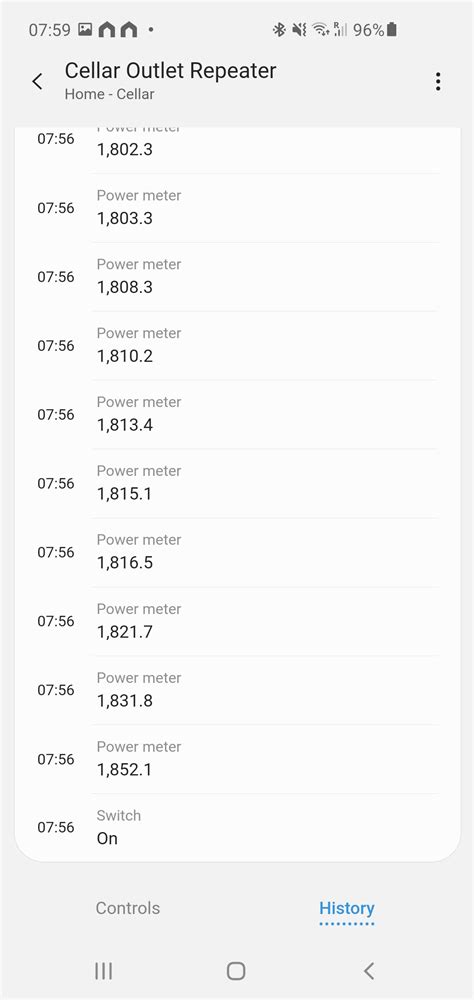 smartthings app not showing power meter smartapps and automations
