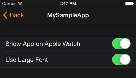 a watchkit settings bundle tutorial techotopia