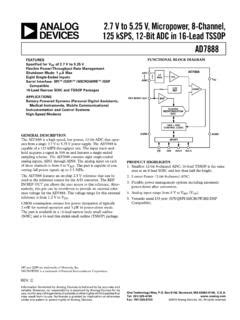 A 125 KSPS 12 Bit ADC In 16 Lead TSSOP 2 7 V To 5 25 V A 125 Ksps 12 Bit Adc In 16 Lead