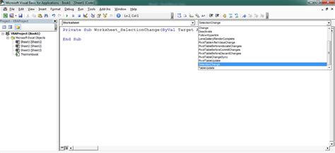 Excel Macro Class Worksheet Object