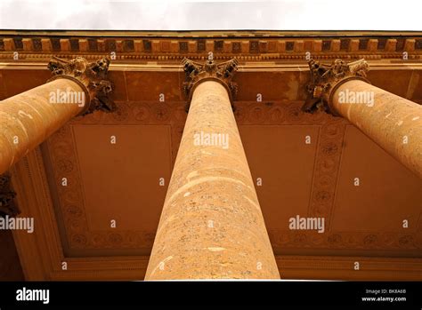 Pillars Of The Main Building Detail Of Stowe School Private School Since 1923 Architecture