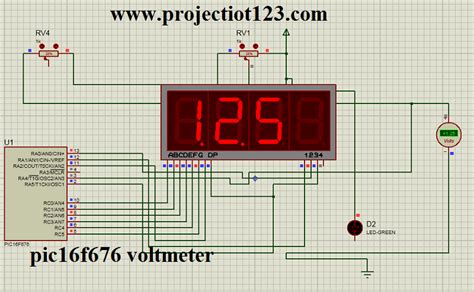 digital voltmeter circuit diagram using 8051 circuit diagram