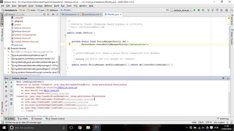 Java Using Jpa Javafx And Maven Error Of Noclassdeffounderror