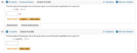 solved 10 0 1 points previous answers scalc8 10 3 057 my