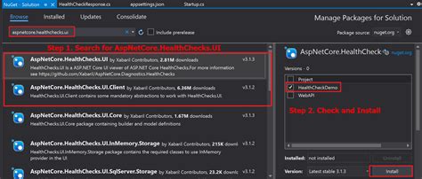 Aspnet Core Health Checks Ui 圖形化介面呈現服務健康狀態