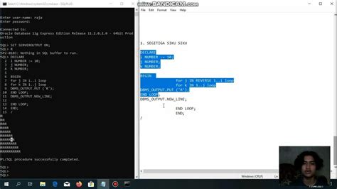 Contoh Nested Loop Plsql Youtube