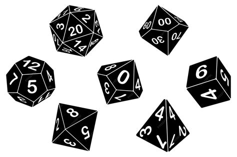 Premium Vector Polyhedral Solid Dice For Dungeons And Dragons And Rpg Games
