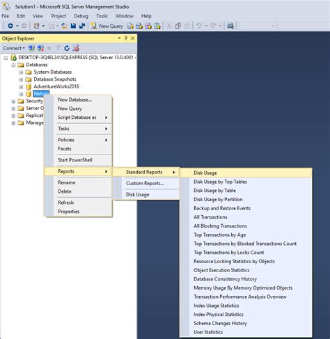 Checking For Unused Space In SQL Server Database File Stack Overflow