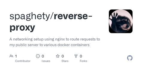 Github Spaghetyreverse Proxy A Networking Setup Using Nginx To