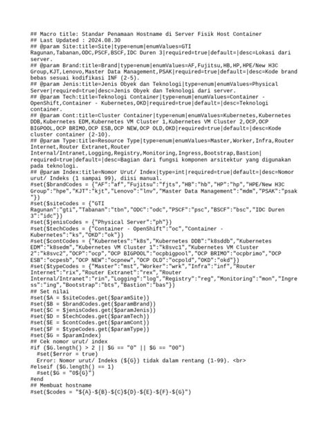 20240830 Macro Server Fisik Host Container Pdf Telecommunications