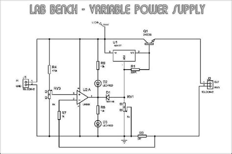 how to make lab bench variable power supply schematic tronicspro in