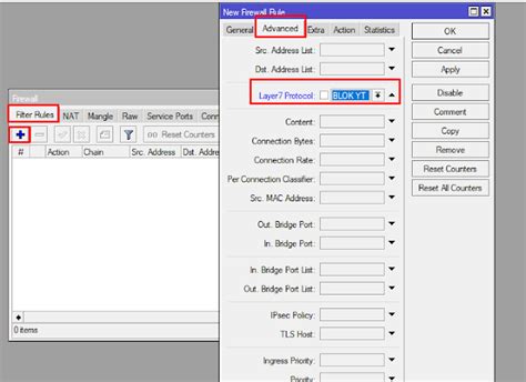 Tutorial Memblokir Dengan Mikrotik Layer 7 Protocol Dunia Tkj