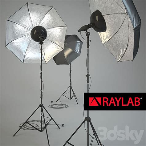 RAYLAB Umbrella silver - Technical lighting - 3D model