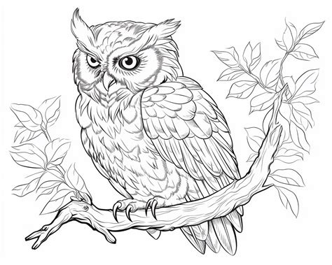 Sova 24 Omalovánky K Vytisknutí Zdarma