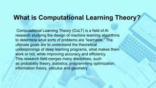Computational Learning Theory Ppt Pptxhhhh PPTX