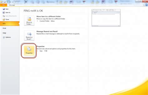 How To View E Mail Message Headers In Outlook 2010 Ipserverone