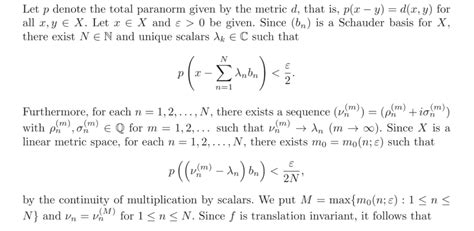 real analysis prove that a space with a schauder basis is separable