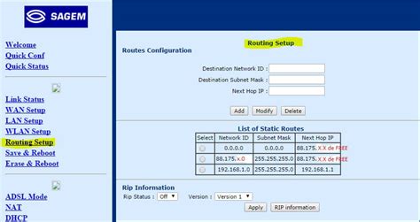 Routeur Adsl Sagem Fast 1400w Avec Free Adsl Réseau