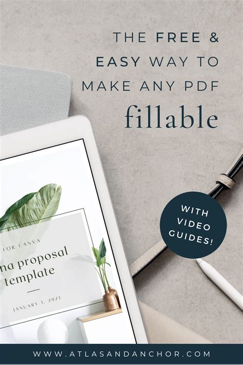 The Free Easy Way To Make Any PDF Fillable Atlas Anchor