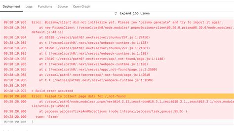 Nodejs Vercel Push Error Prismaclient Did Not Initialize Yet